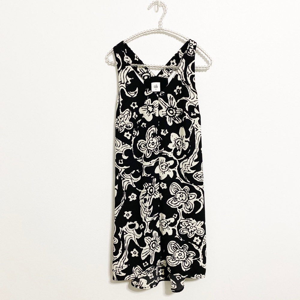 CAbi | Dresses | Cabi 5263 Padma Floral Vneck Racerback Aline Dress ...
